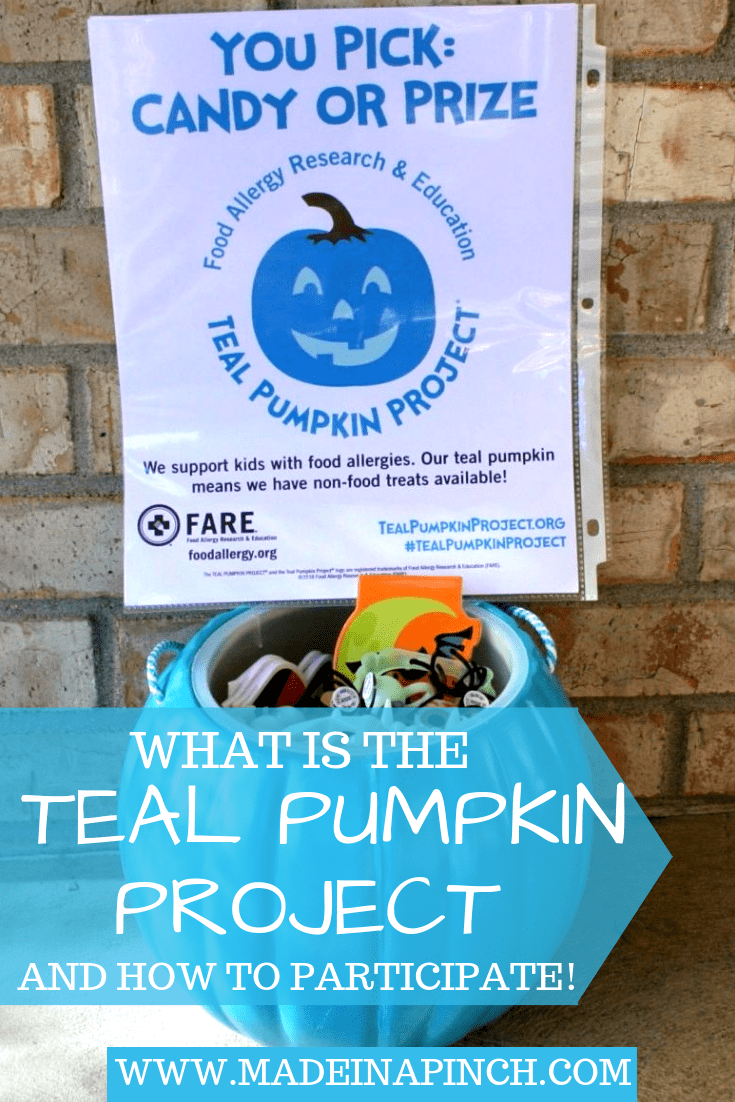 How to Use a Teal Pumpkin to Help Kids With Allergies! - Made In A Pinch