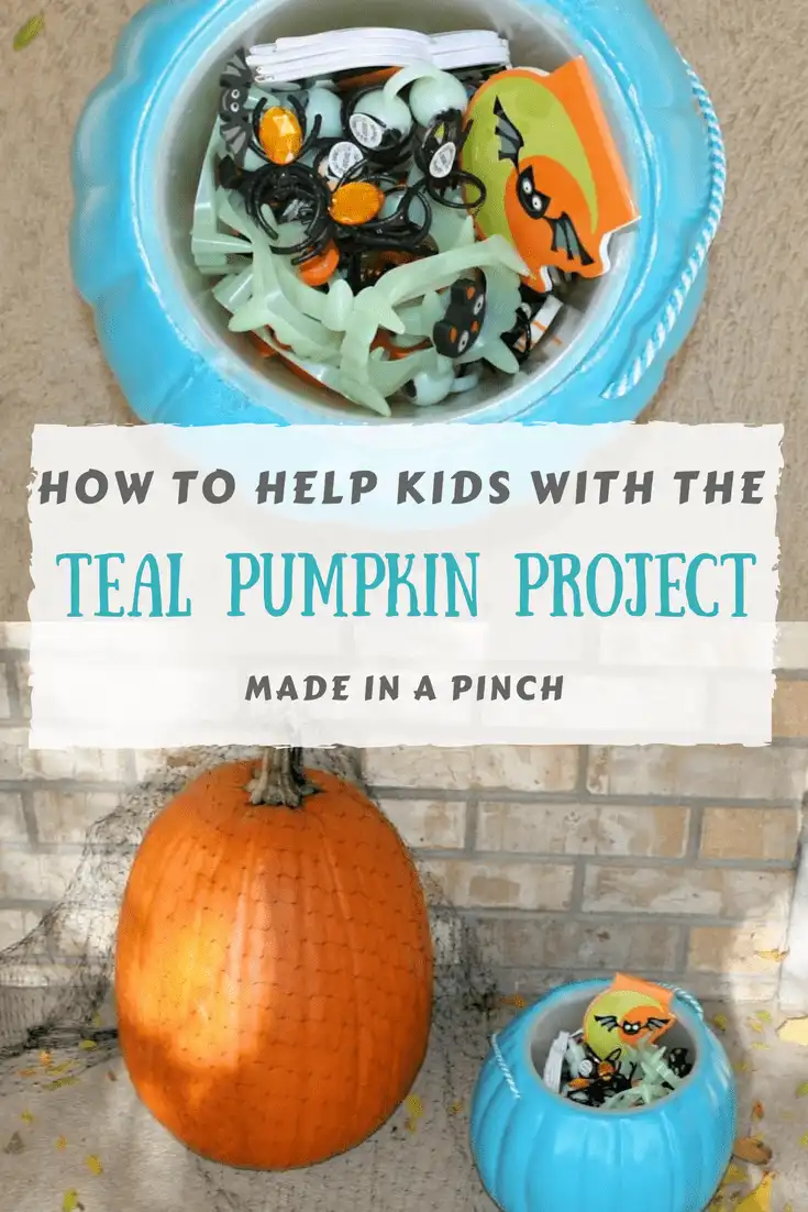 How to Use a Teal Pumpkin to Help Kids With Allergies! - Made In A Pinch