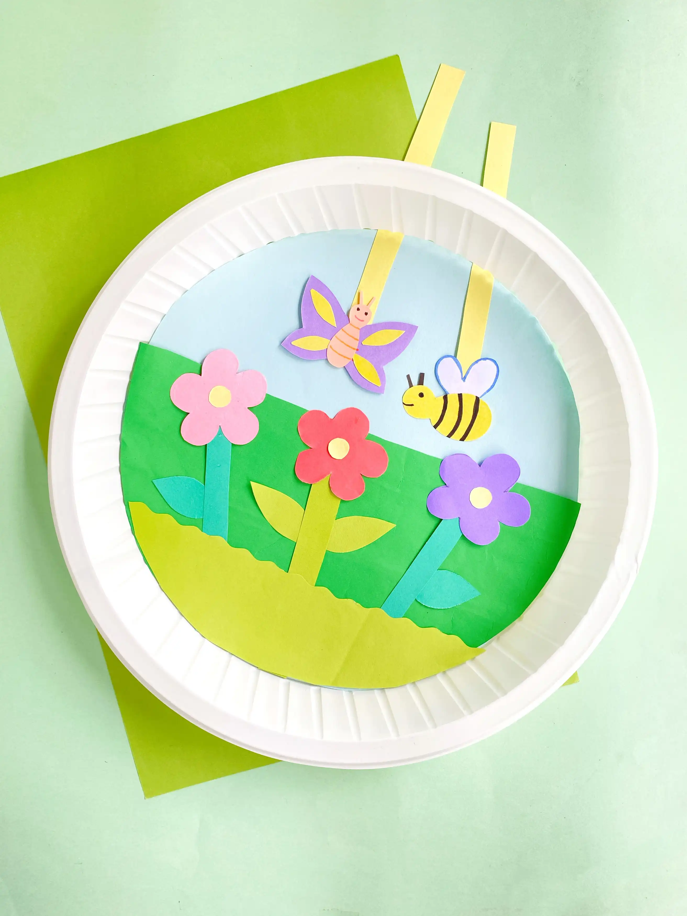 Paper Plate Garden Craft For Kids - Made In A Pinch