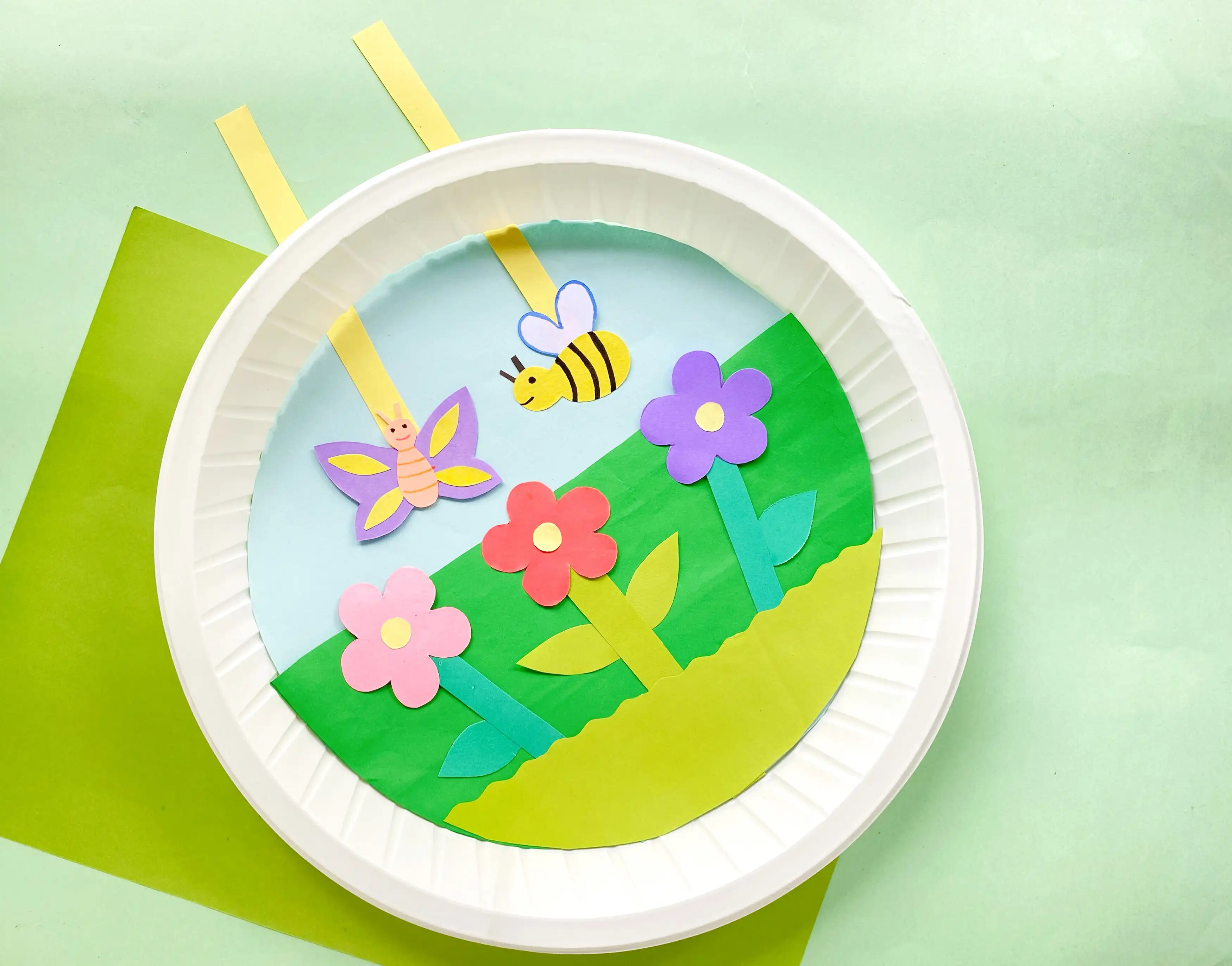 Paper Plate Garden Craft For Kids - Made In A Pinch
